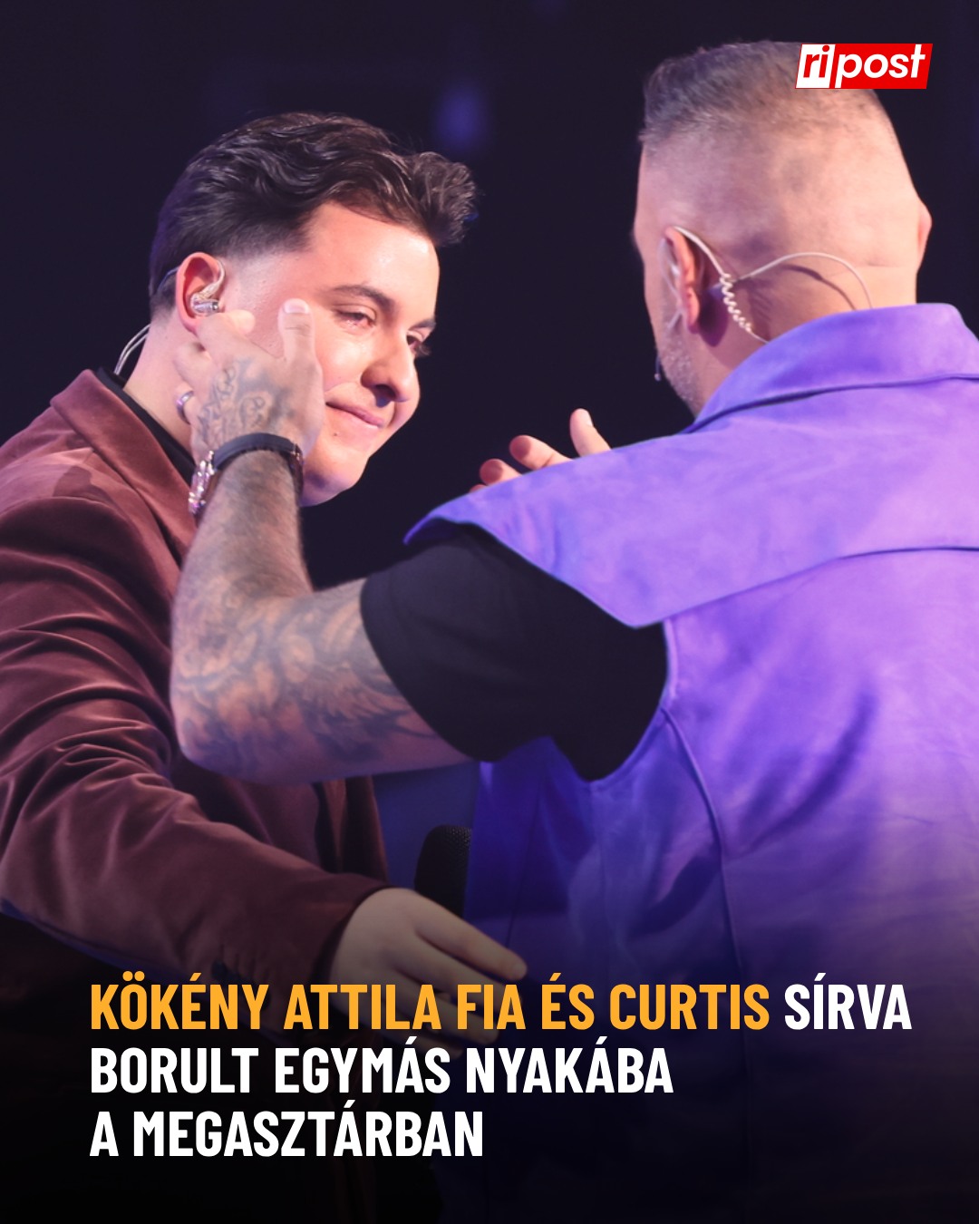 Kökény Attila fia és Curtis sírva borult egymás nyakába a Megasztárban ...