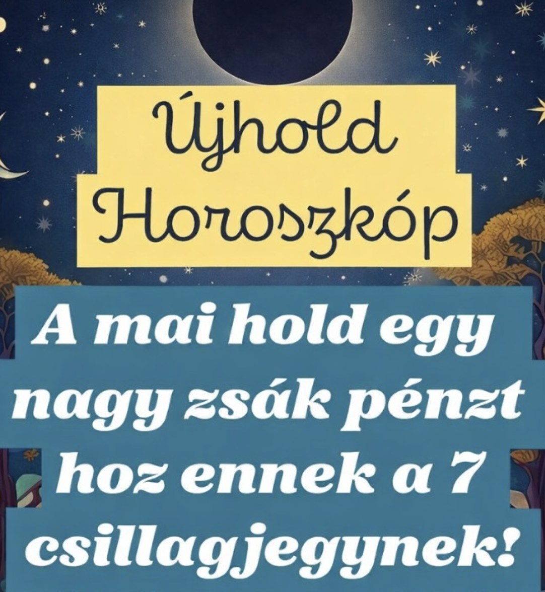 A MA ESTI ÚJHOLD egy nagy zsák pénzt hoz ennek a 7 csillagjegynek ...